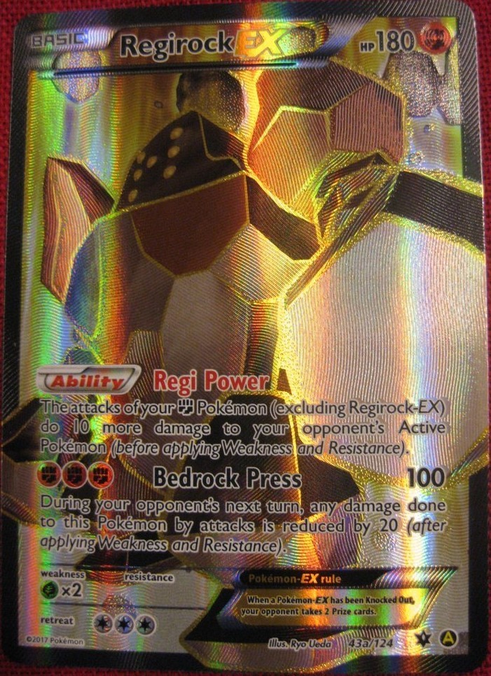Regirock Ex Pokemon Card