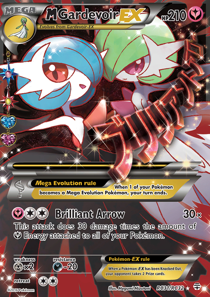 Mega Gardevoir RC31 RC32 XY Generations Holo Ultra Rare Pokemon Card mega-gardevoir-rc31-rc32-xy-generations-holo-ultra-rare-pokemon-card