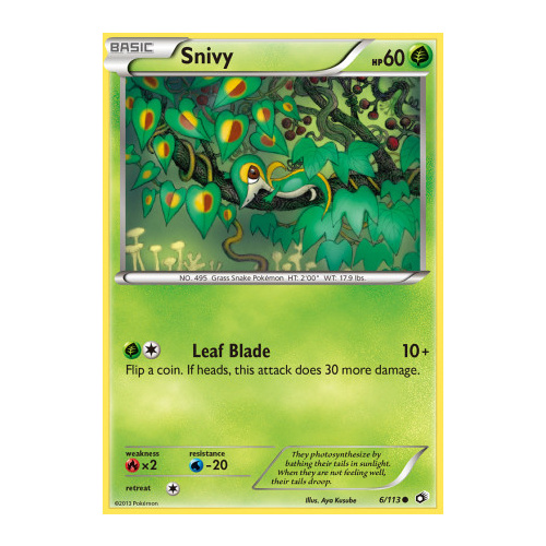 Snivy Pokemon Card